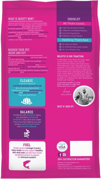 New Version Available - SOLID GOLD Mighty Mini Gut Health Small & Toy ...