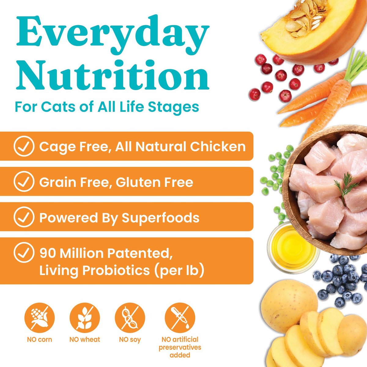 SOLID GOLD Indigo Moon with Chicken & Eggs Grain-Free High Protein Dry Cat Food, 6-lb bag ...