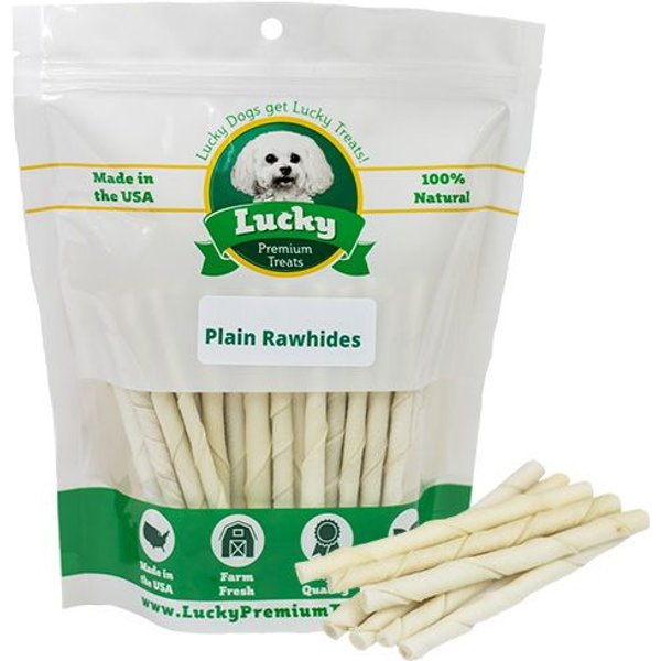 LUCKY PREMIUM TREATS Extra Small Chicken Wrapped Rawhide Dog Treats ...