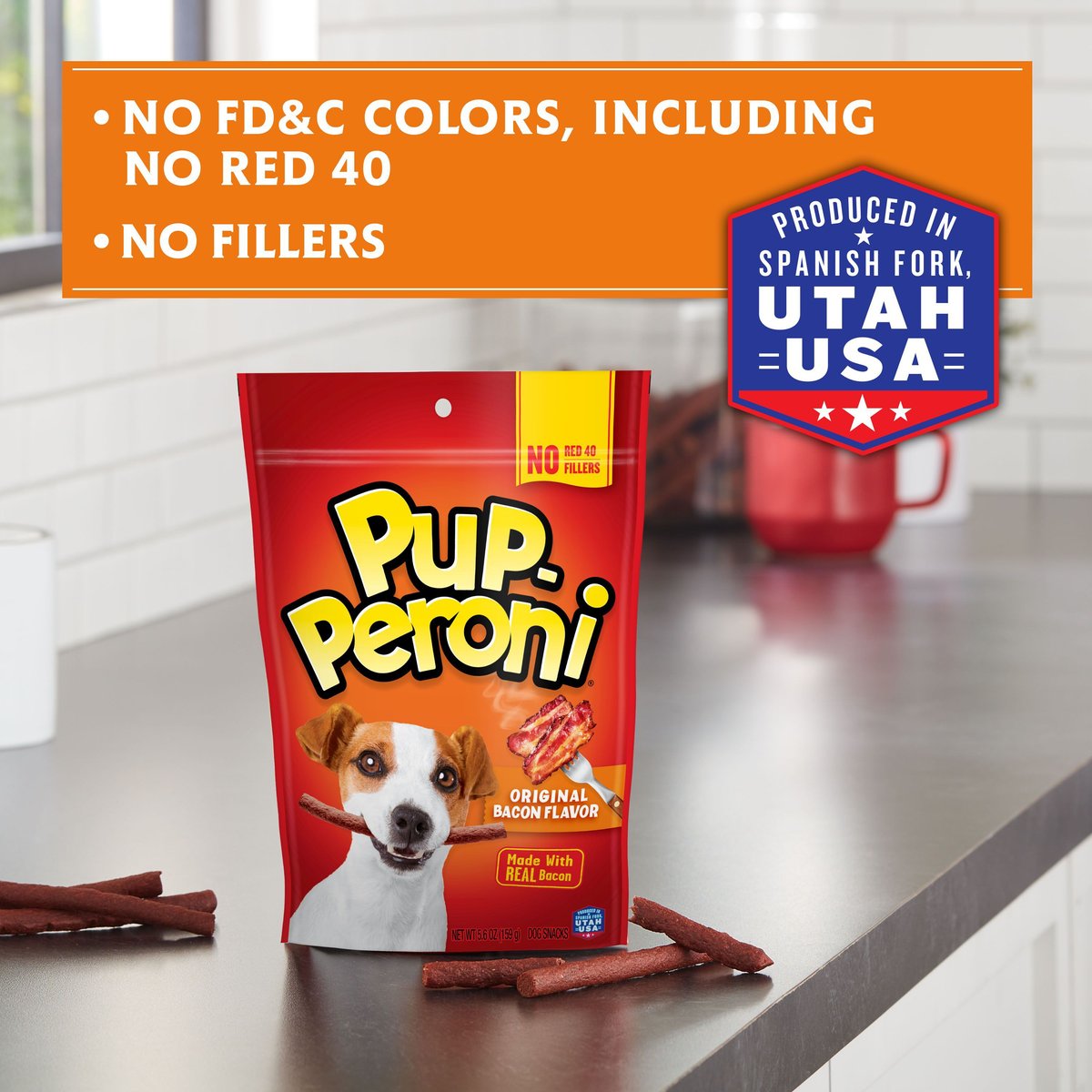 Discontinued - PUP-PERONI Original Bacon Flavor Dog Treats, 10-oz bag ...